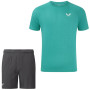 Castore Printed Stretch Zomerset Turquoise Donkergrijs Wit - Voetbalshop.nl