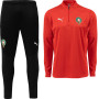 PUMA Morocco Tracksuit 1/4-Zip 2024-2026 Red Black Silver - Voetbalshop.nl