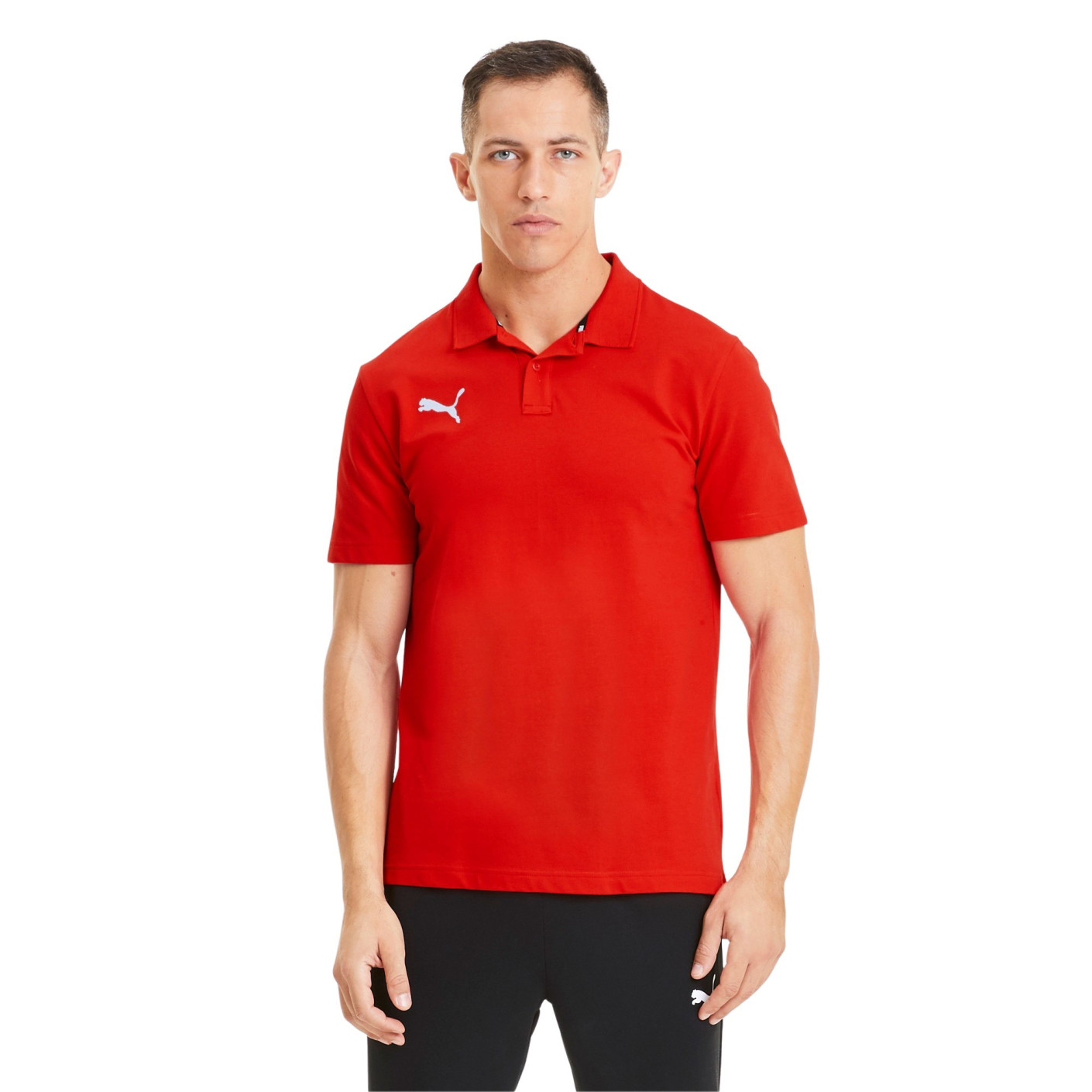 PUMA teamGOAL 23 Casuals Polo Rood - Voetbalshop.nl