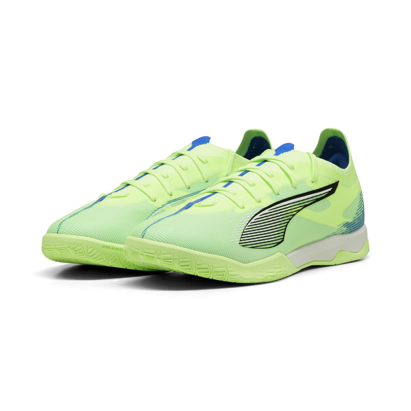 PUMA Ultra 5 Match Zaalvoetbalschoenen (IN) Groen Blauw Zwart Wit ...