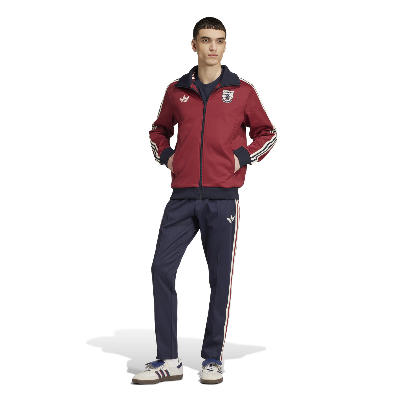 adidas Arsenal Culturewear Trainingspak Full-Zip 2024-2025 Donkerrood ...