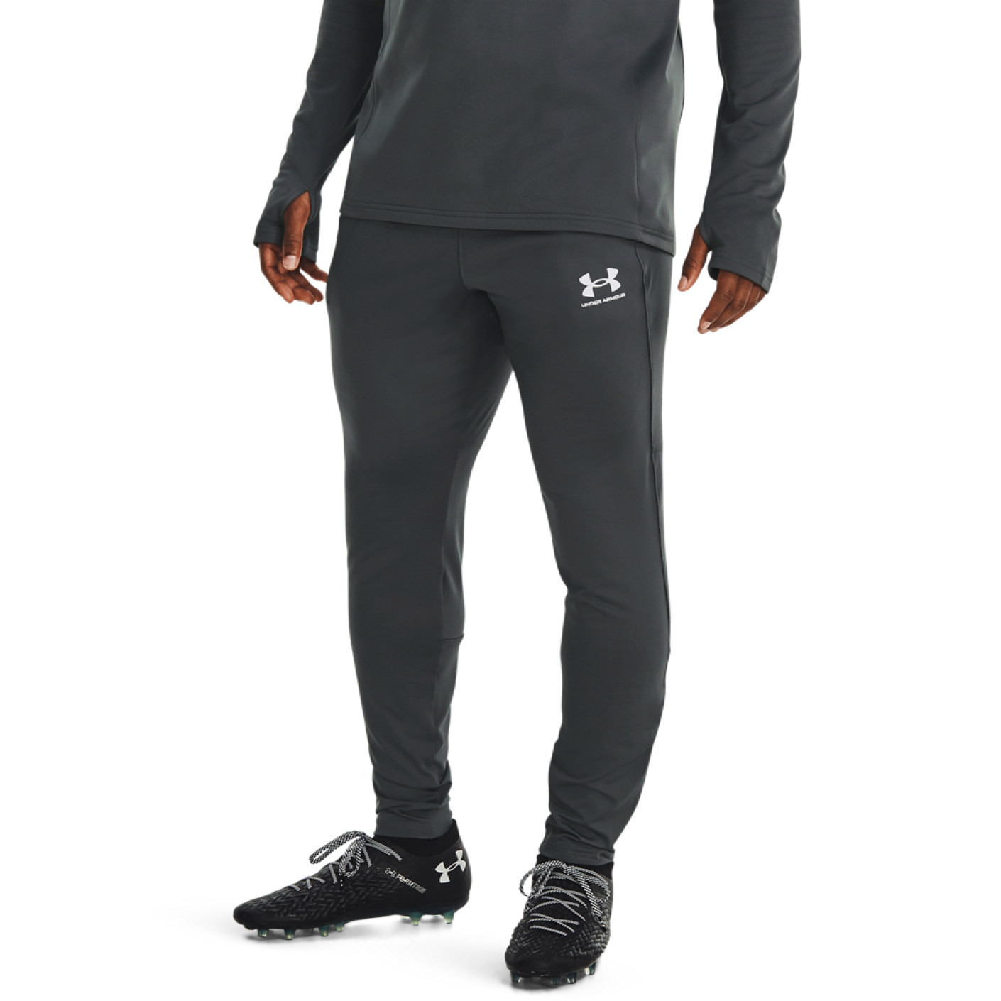 Under Armour Challenger Training pants Dark Grey White - Voetbalshop.nl