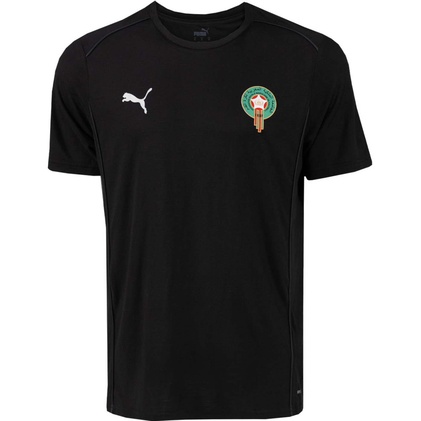 PUMA Morocco Casuals T-Shirt 2024-2026 Black Silver - Voetbalshop.nl