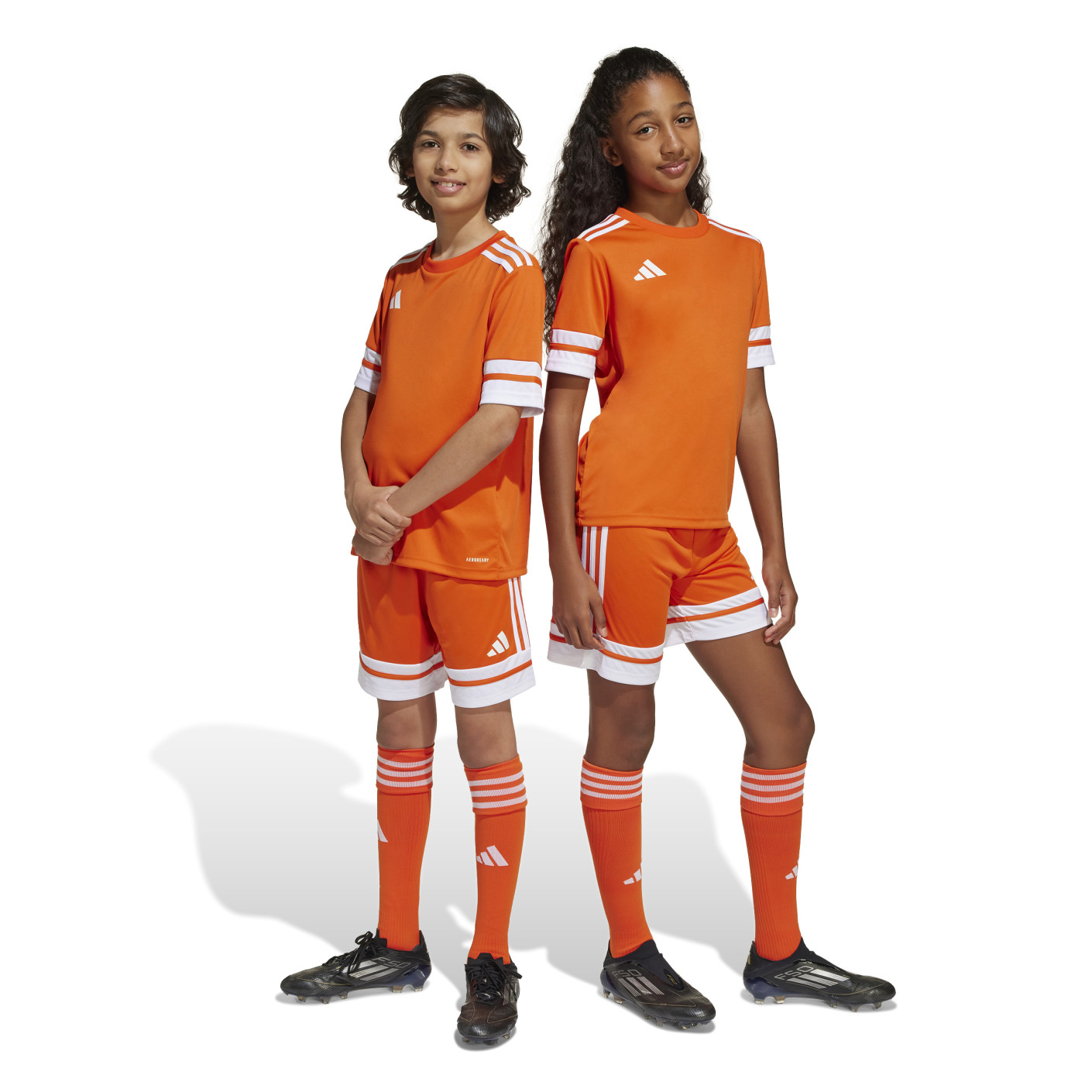 adidas Squadra 25 Kids Orange White Football Kit - Voetbalshop.nl