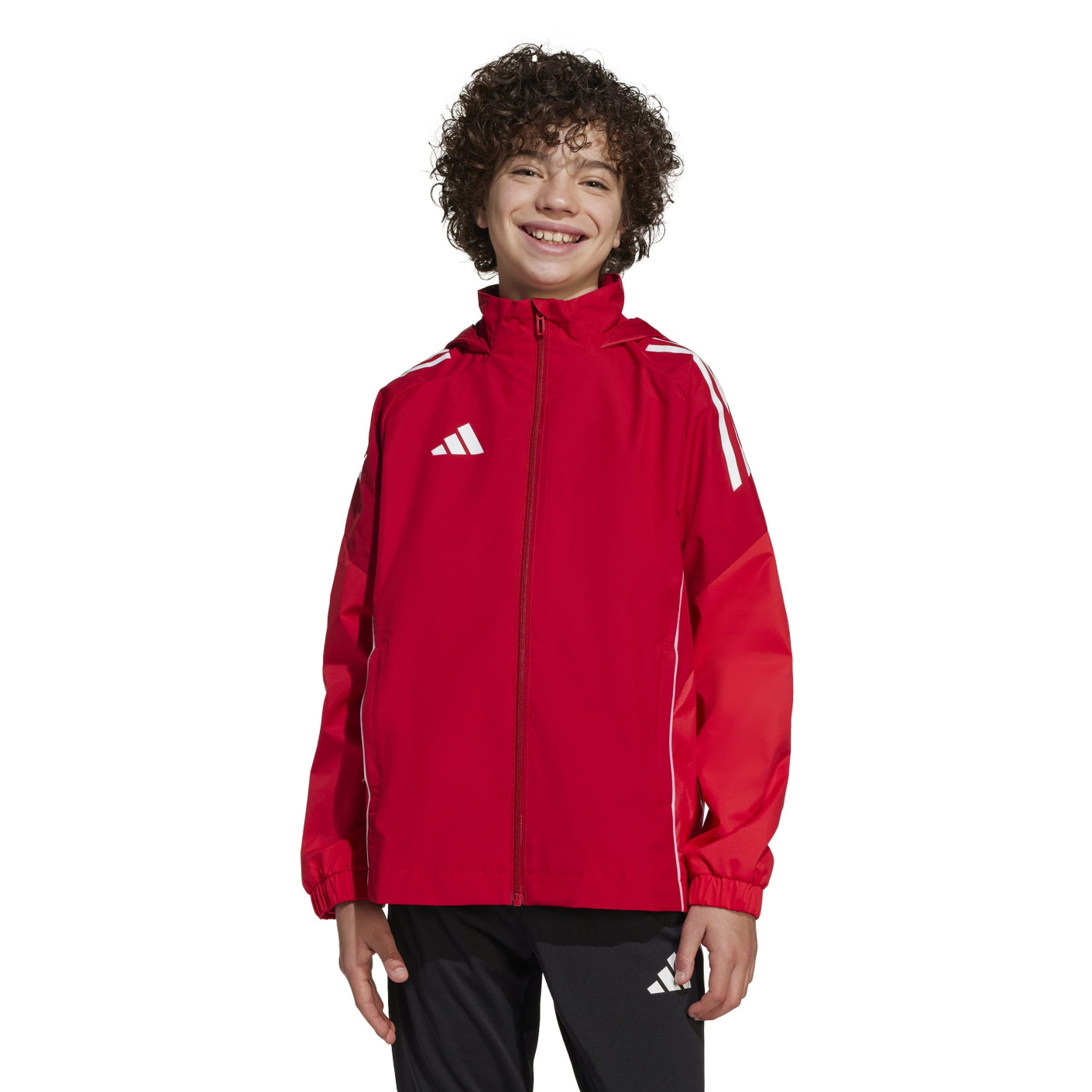 adidas Tiro 25 Competition Allweather Jacket Kids Rood - Voetbalshop.nl