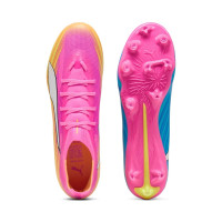 PUMA Ultra 6 Match Grass/Artificial Grass Football Boots (MG) Hot Pink ...
